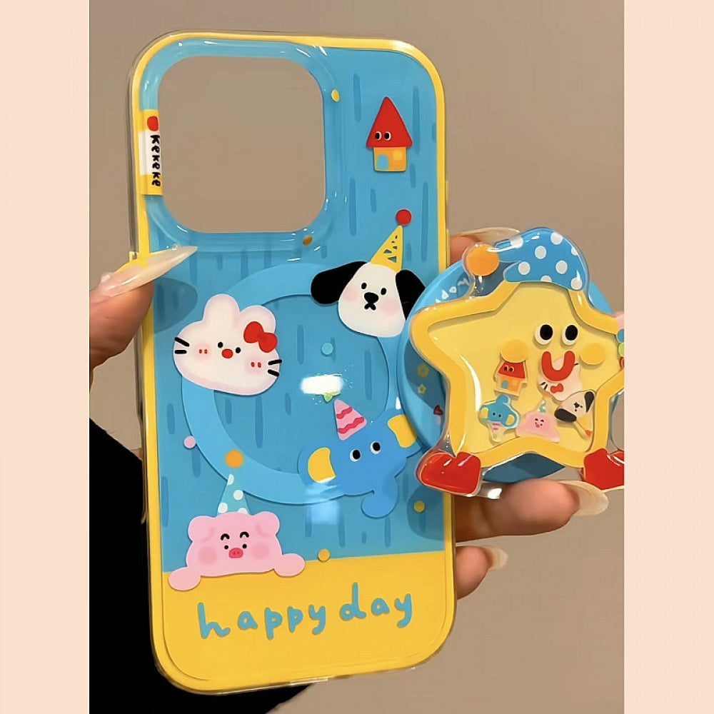 Ameigas Bobbling Star Animal Case | Interactive Wobble MagSafe Cover