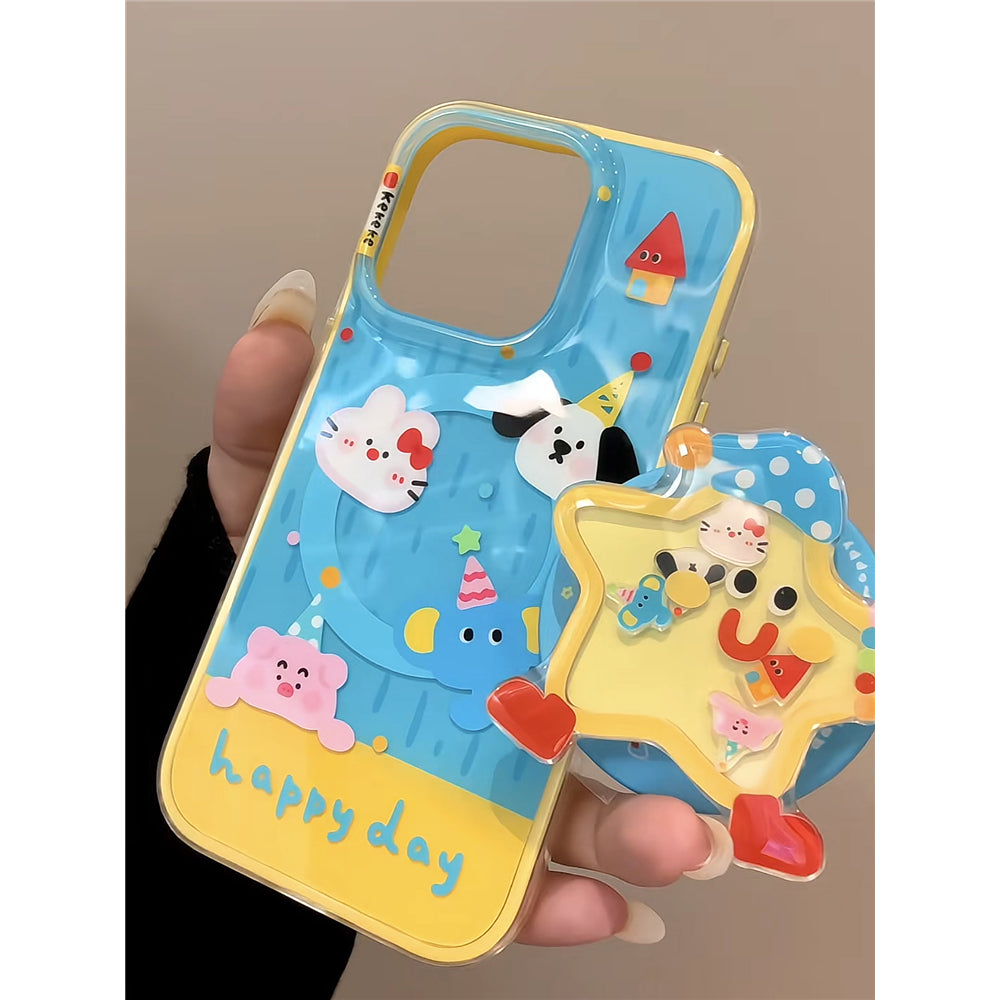 Ameigas Bobbling Star Animal Case | Interactive Wobble MagSafe Cover